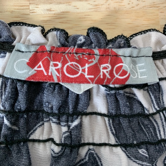 Carol Rose | Tops | Carlos Rose Black White Top | Poshmark